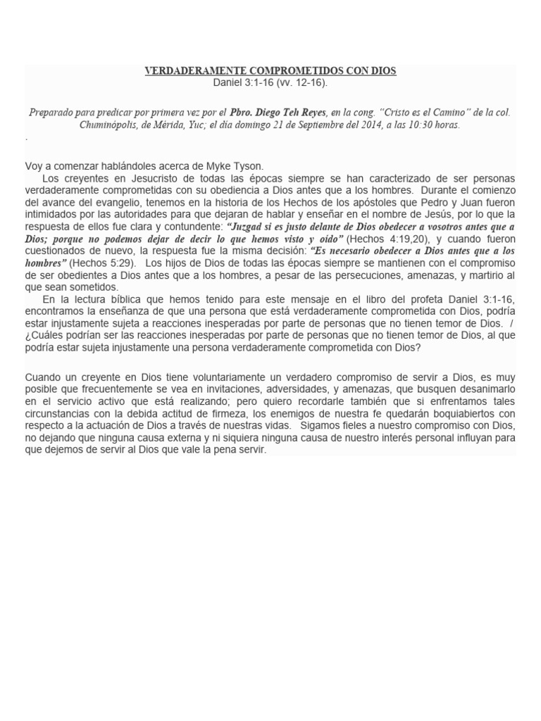 Comprometidos Con Dios | PDF | Dios | Jesús