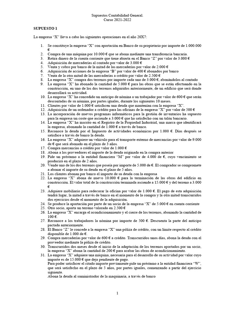 Ejercicio 1 | PDF | Bancos | Contabilidad Ejercicio 1 | PDF | Bancos | Contabilidad