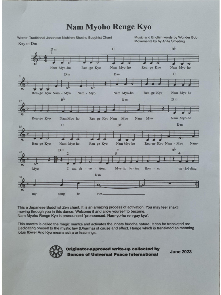Nam Myoho Renge Kyo | PDF