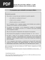 Escala PEDro: Guía y Traducción en Español | PDF | Estadísticas ...