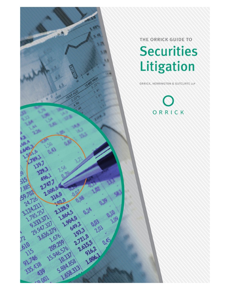 Securities Litigation Book of War | PDF | Securities Act Of 1933 | Sec ...