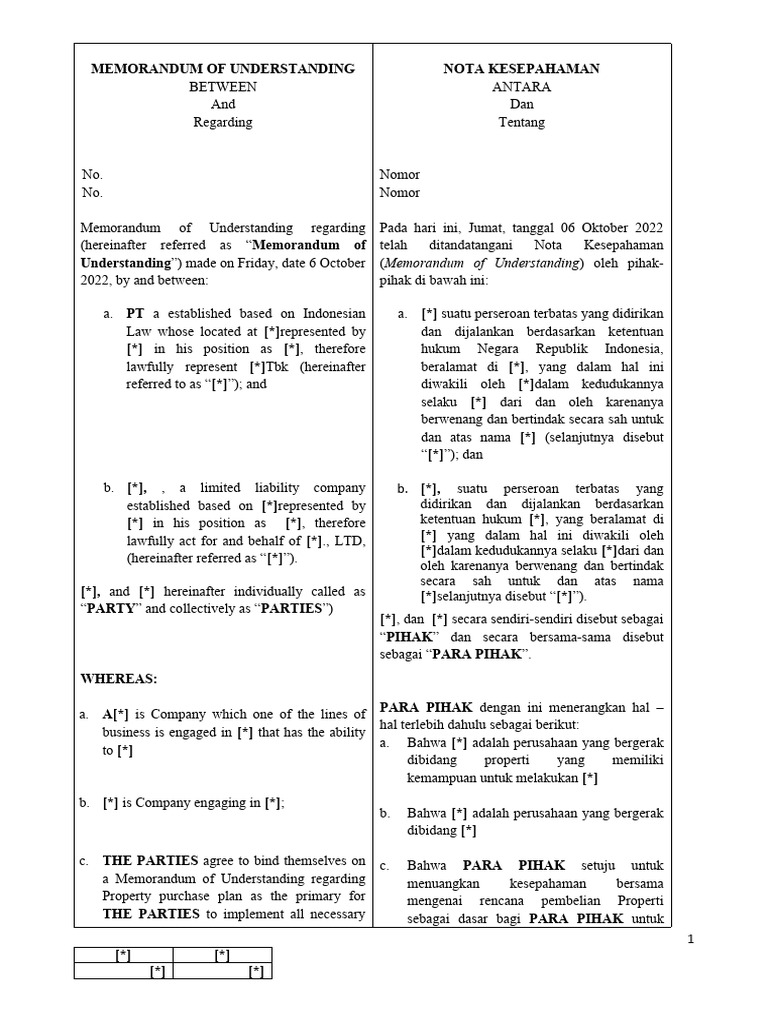 Mou Bilingual | PDF