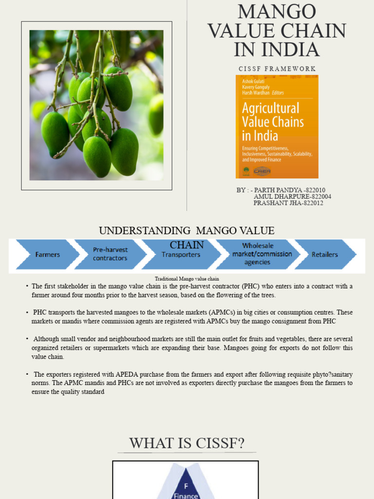 Mango Value Chain CISSF Framework | Download Free PDF | Credit ...