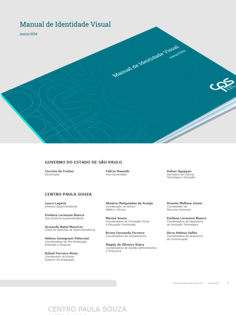 2024 03 Manual de Identidade Visual Cps | PDF | Estado | Design gráfico
