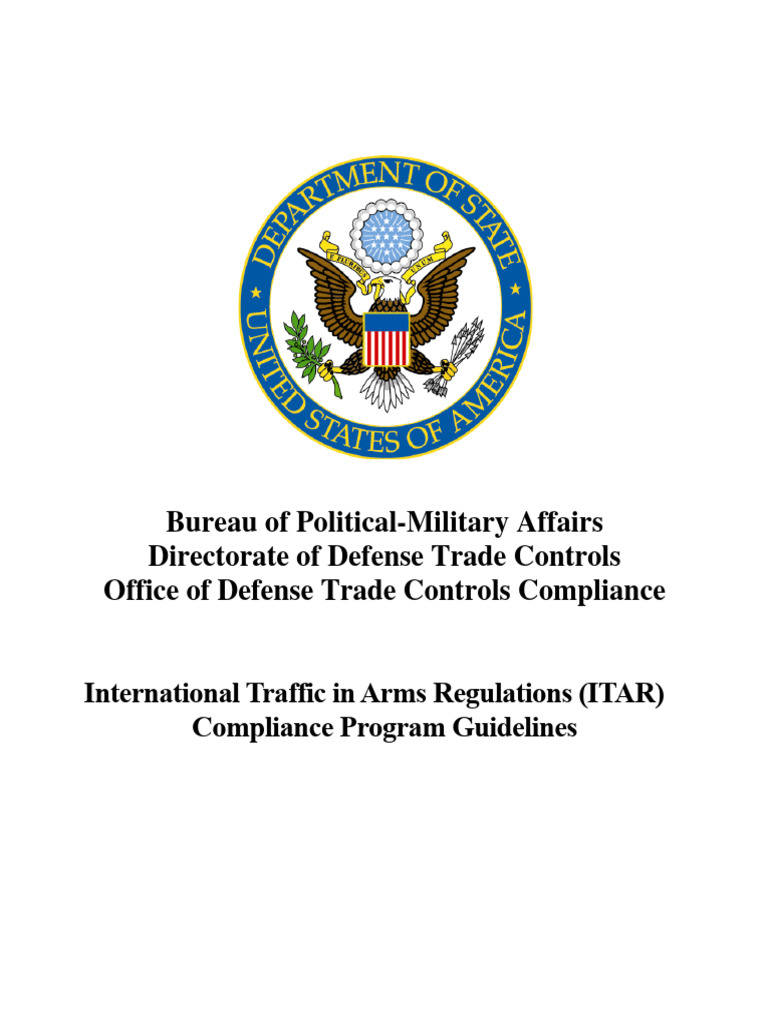 DDTC ITAR Compliance Program Guidelines | Download Free PDF | Computer ...