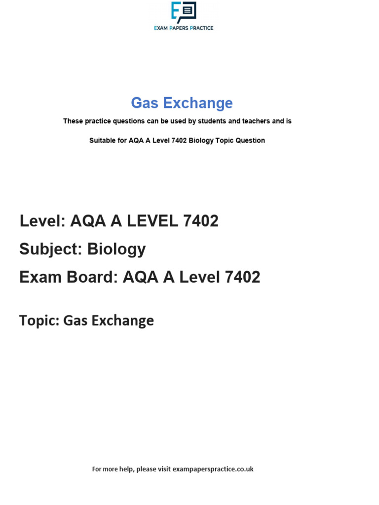 HTTPSWWW - Exampaperspractice.co - Ukwp-Contentuploads3.3.2-Gas-Exchange-Pack-2.pdf 3 | PDF ...