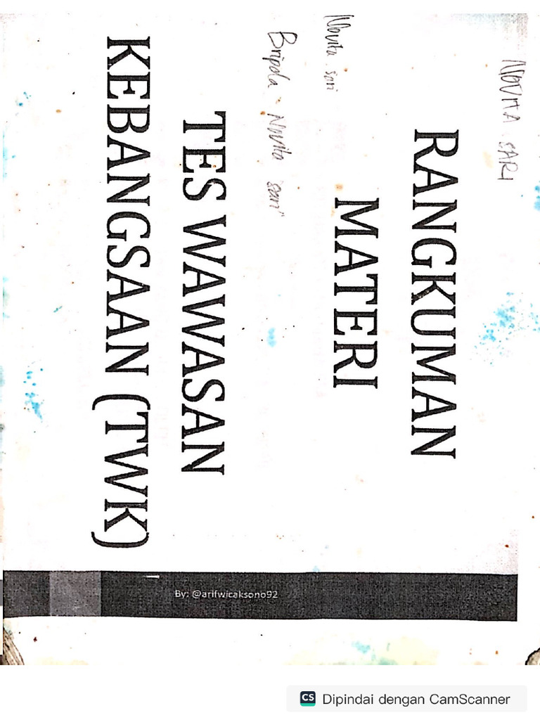 Rangkuman Materi TWK | PDF