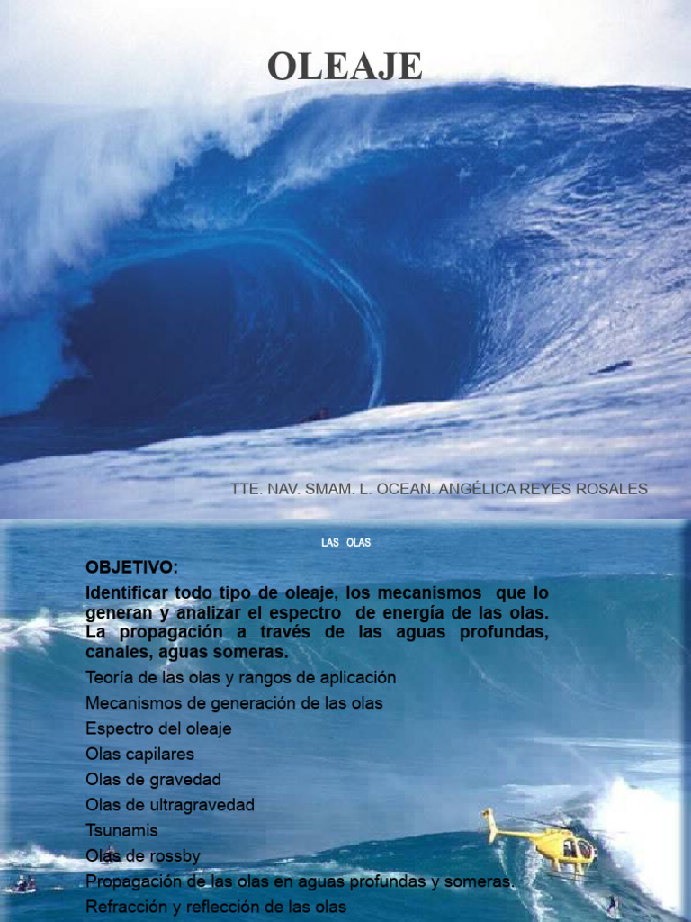 Clase Oleaje | PDF | Tsunami | Olas
