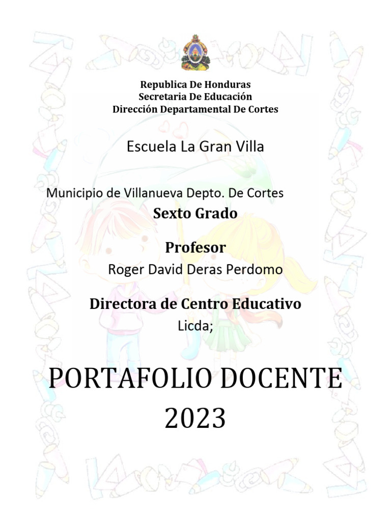 Portafolio Docente | PDF | Maestros | Escuelas