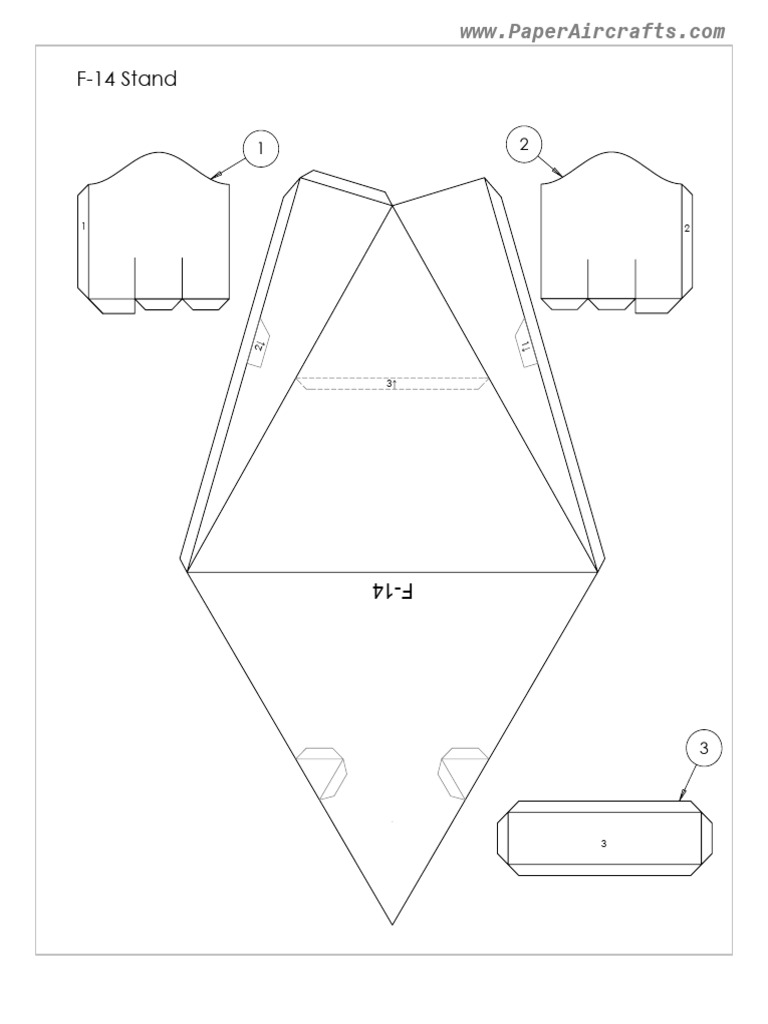 F-14 Paper Aircraft Stand Assembly | PDF