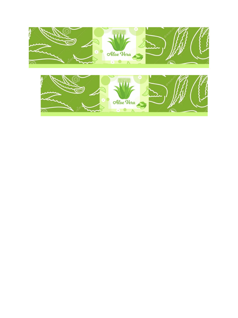 Etiqueta Aloe Vera | PDF
