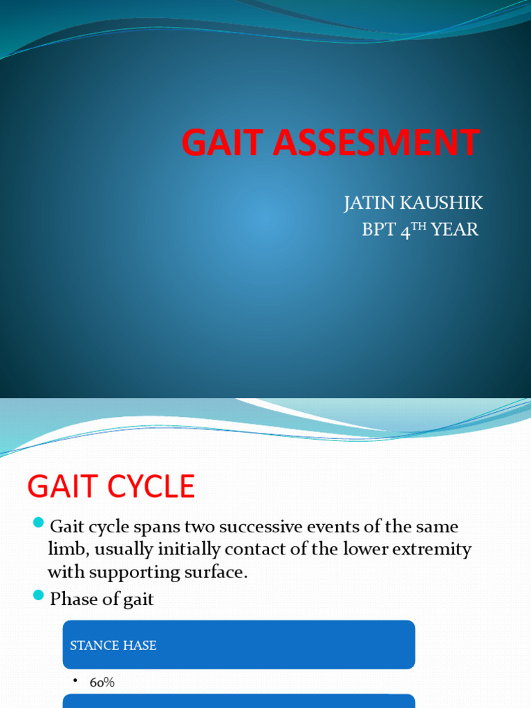 Gait Assesment | PDF | Foot | Animal Locomotion