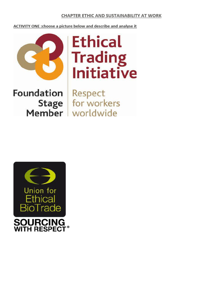 Ethics and Sustainability in Trade | PDF | Fair Trade | Economies