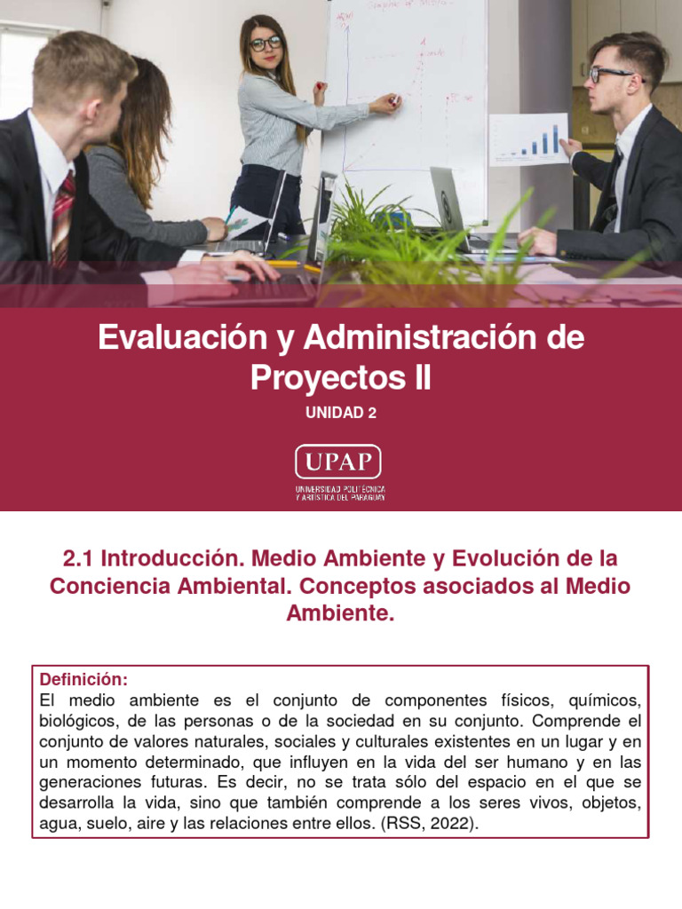 Unidad Ii - Presentación - Evaluación y Administración de Proyectos Ii | PDF | Evaluación de ...