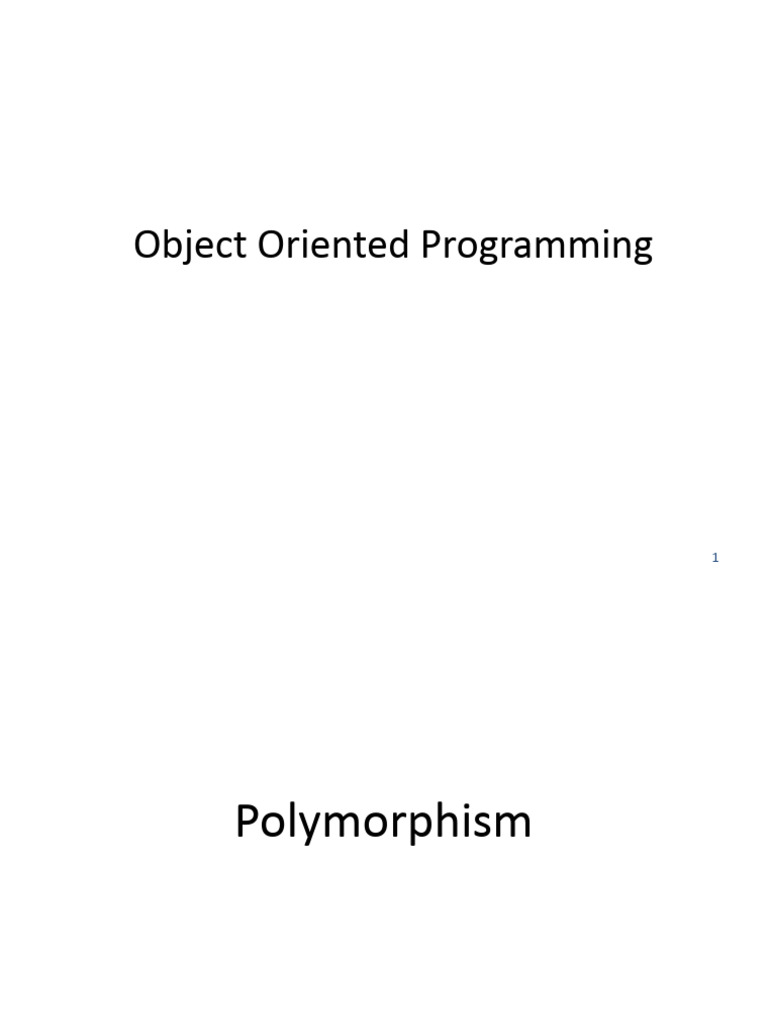 Polymorph Is M | PDF | Pointer (Computer Programming) | Inheritance ... Polymorph Is M | PDF | Pointer (Computer Programming) | Inheritance ...