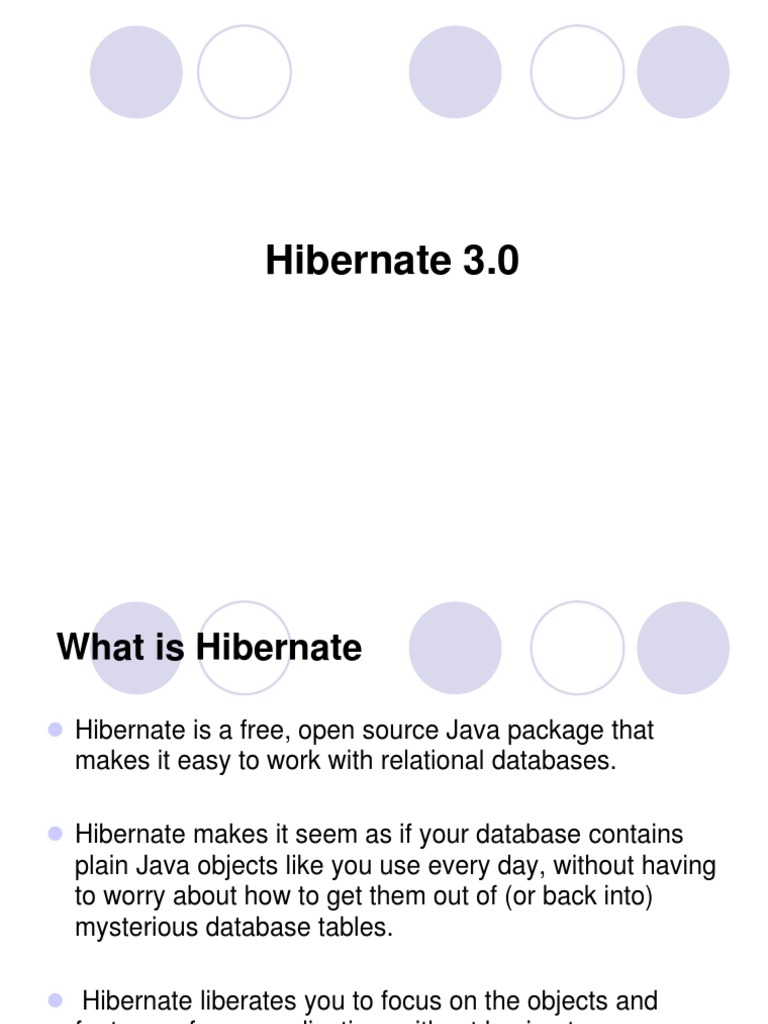 Hibernate Pdf Databases Object Relational Mapping