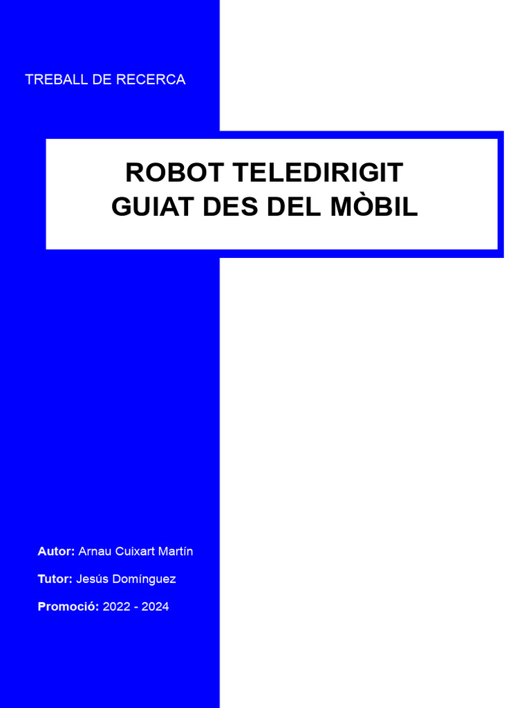 1r PROBA TDR ARDUINO - Arnau Cuixart | PDF