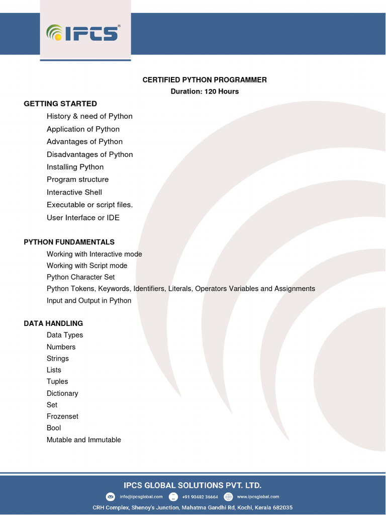 Certified Python Programmer | PDF | Python (Programming Language ...