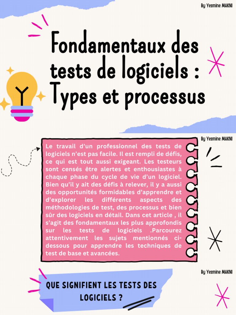 Fondamentaux Des Tests de Logiciels - Types Et Processus | PDF