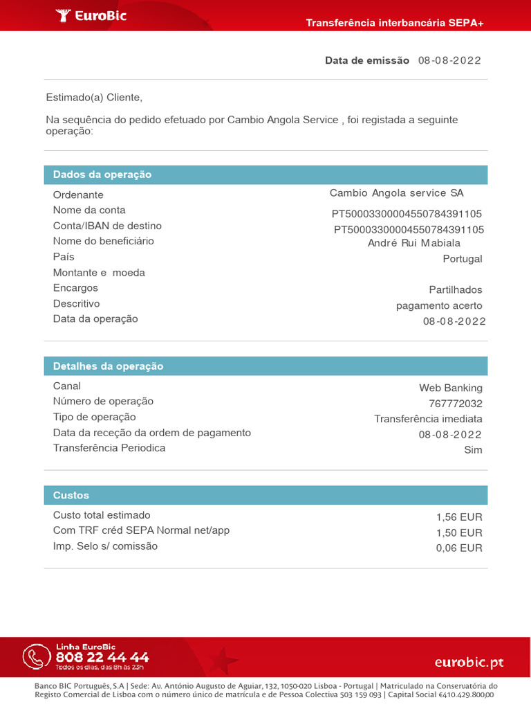Comprovativo 51 | PDF | Mercado de câmbio | Dinheiro