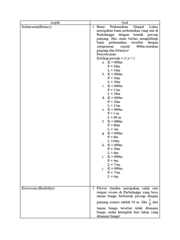 Soal Untuk Full Paper | PDF