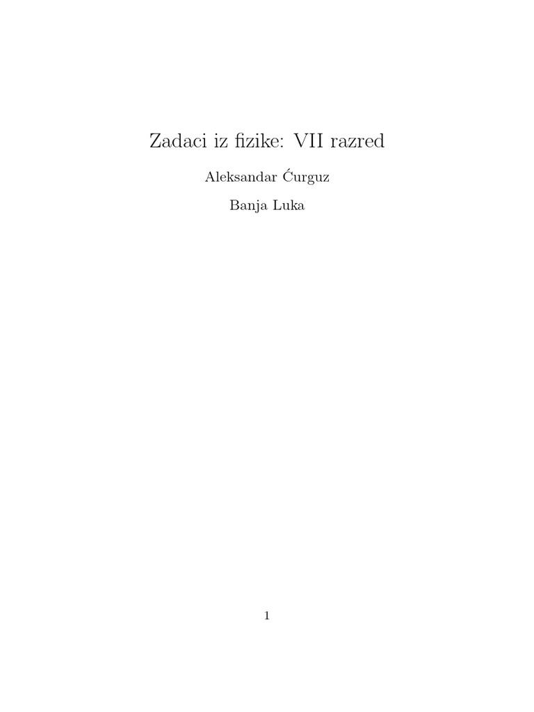 Zadaci 1 | PDF