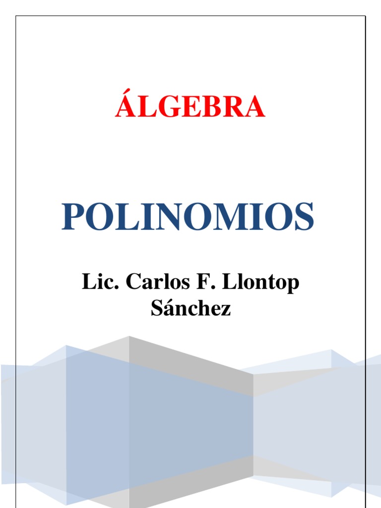 Algebra Polinomios | PDF | División (Matemáticas) | Factorización
