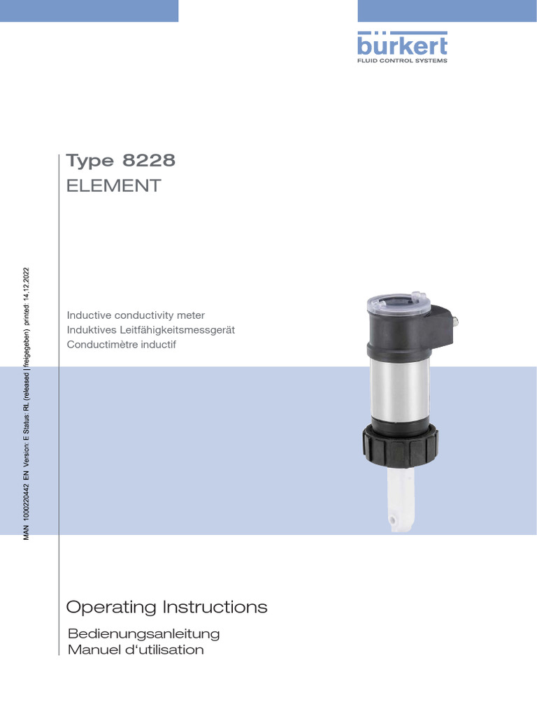 Inductive Conductivity Meter 8228 Guide | PDF | Electrostatic Discharge | Electrical Resistivity ...