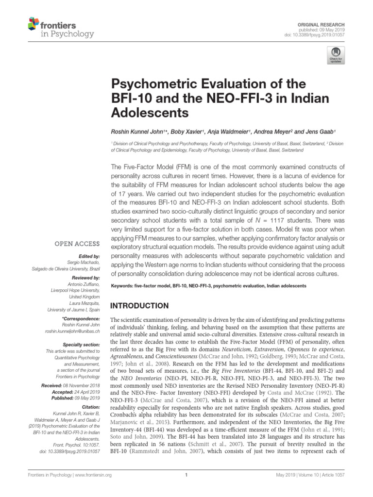 Fpsyg 10 01057 | PDF | Psychology