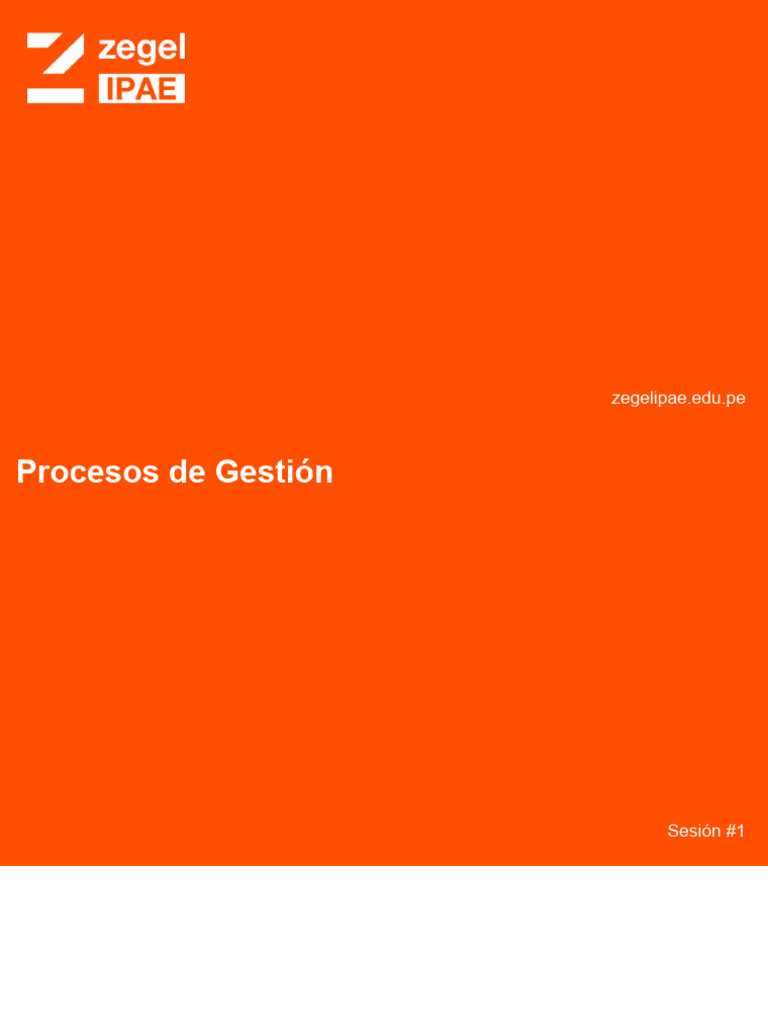Procesos de Gestión Il 1 Ppt1 | PDF | Planificación | Business