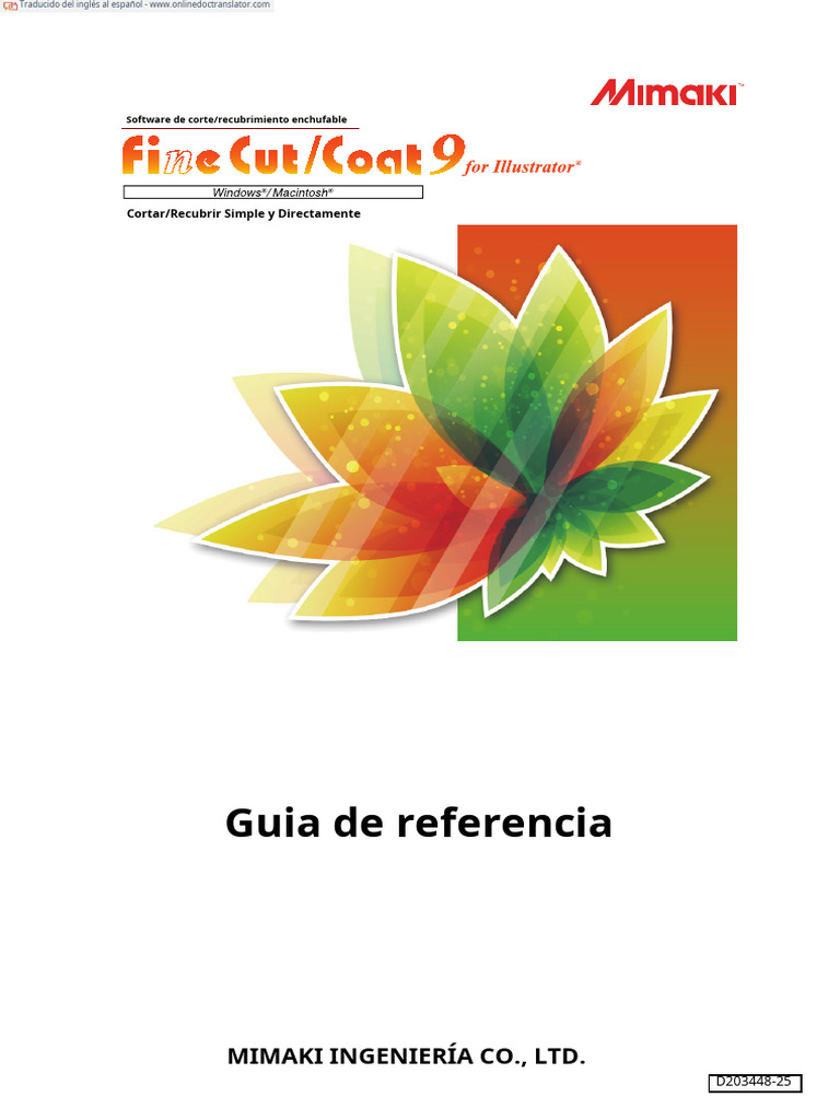 Fine Cut 9 Spanish | Descargar gratis PDF | Mac OS | Microsoft Windows
