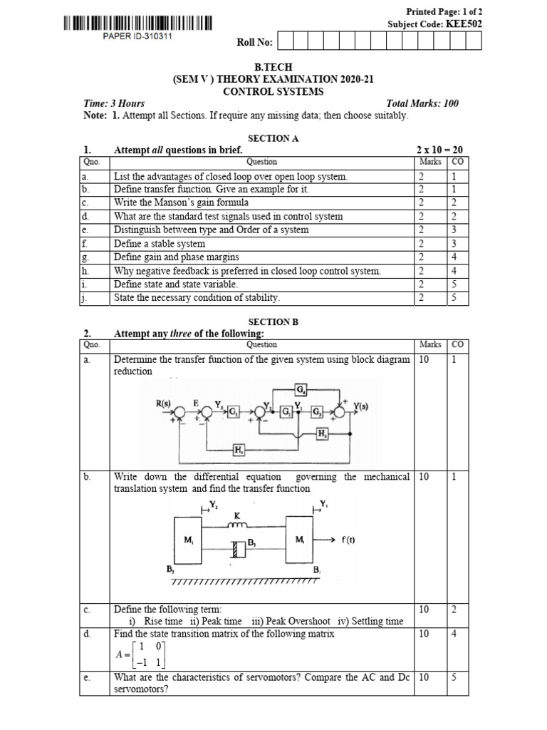 Cs 3 | PDF | Control Theory | Feedback