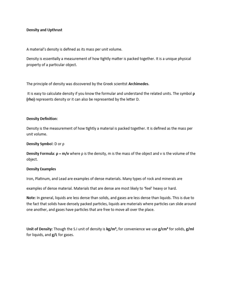 Exp. I PHY PRACTICAL 122 | PDF | Density | Buoyancy