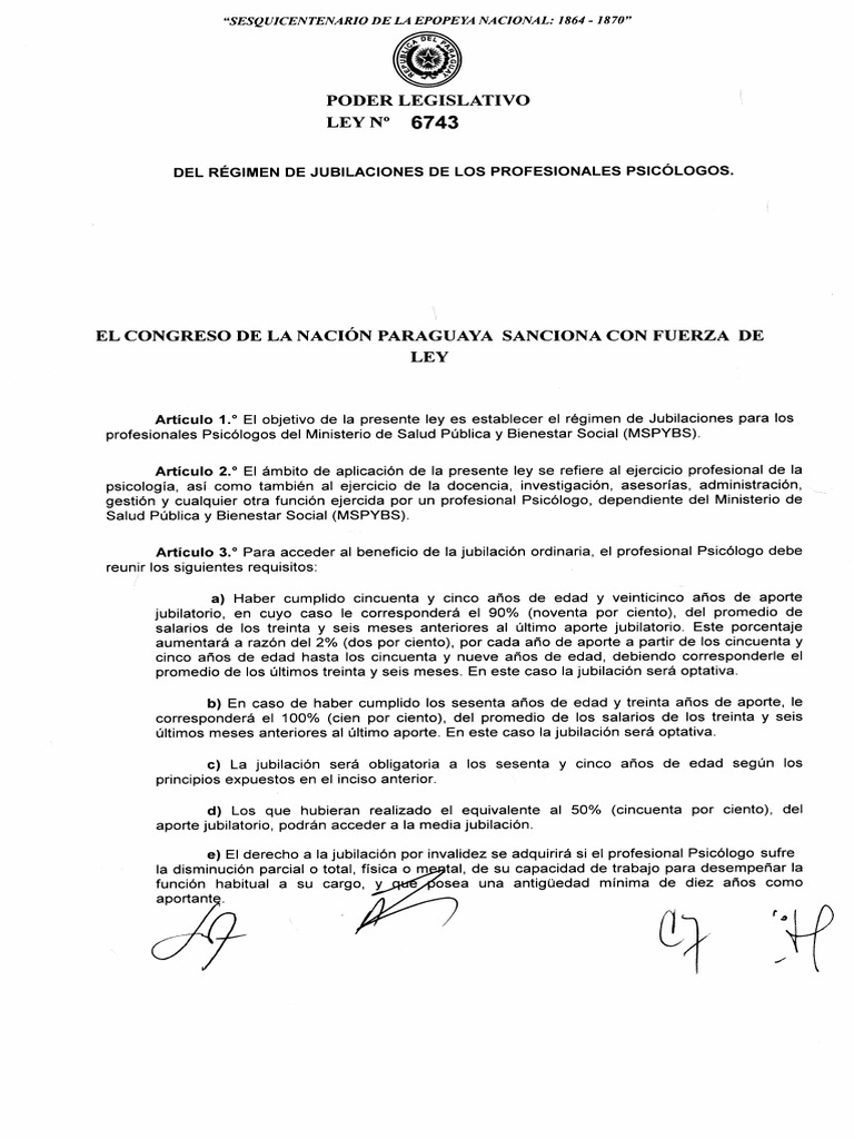 Archivos - 9585 - LEY - 6743 de PSICOLOGOS | PDF