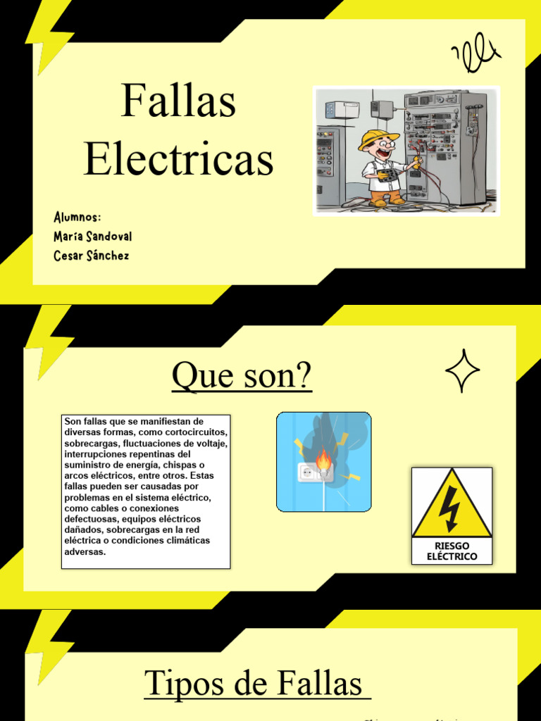 Fallas Electricas | PDF | Ingenieria Eléctrica | Equipo eléctrico