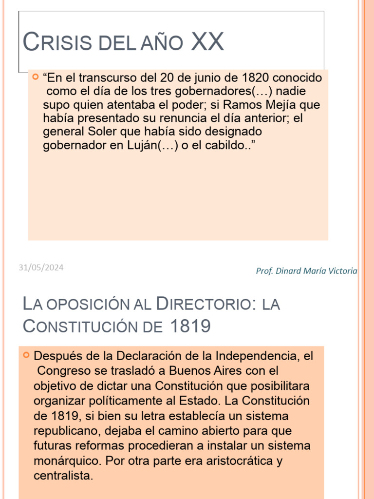 Risis Del Año: Prof. Dinard María Victoria | PDF | Buenos Aires ...