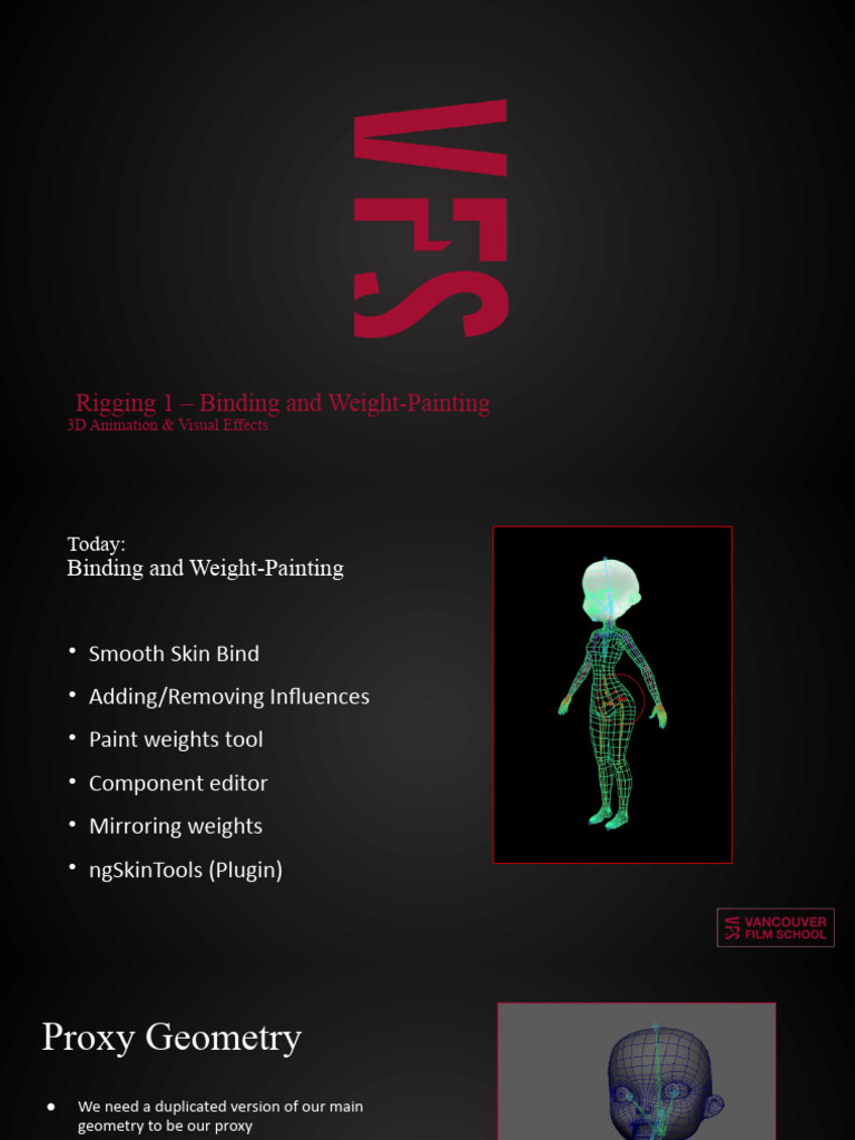 VFS Rigging 1 - Skinning | PDF