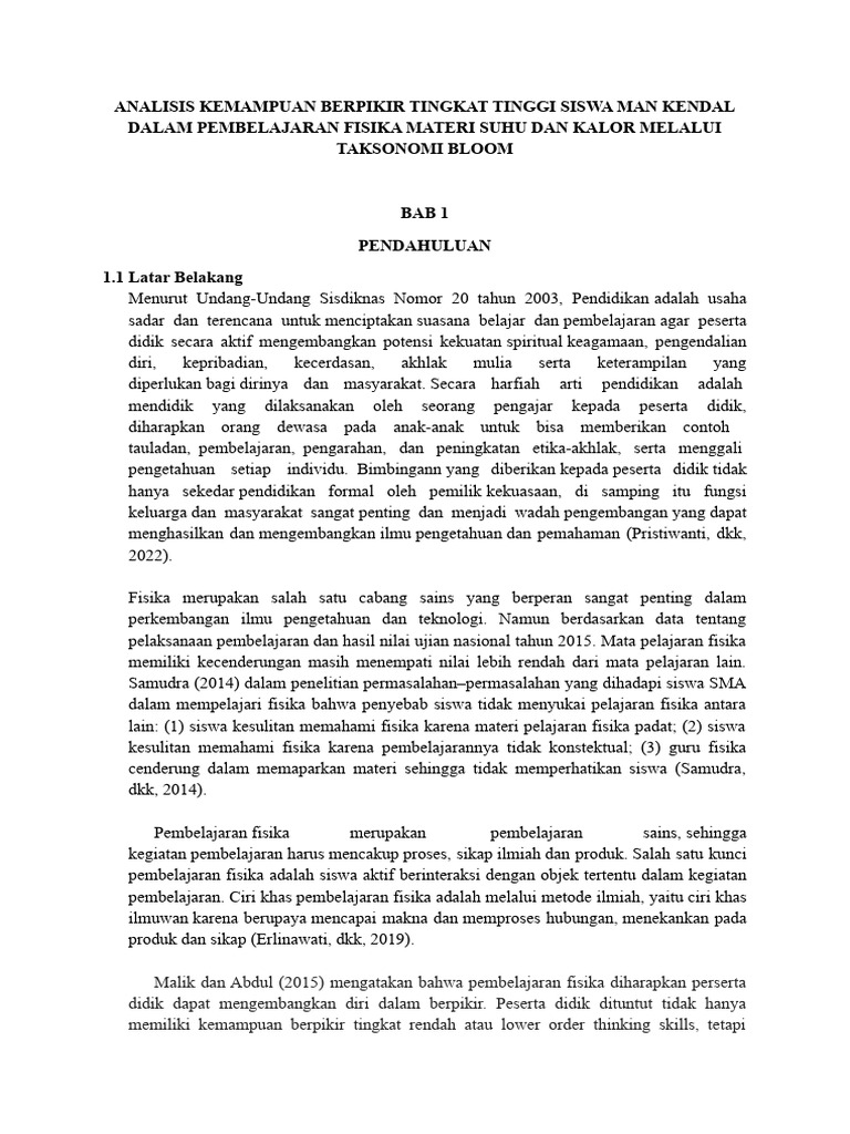 Metopen Proposal | PDF | Karier & Perkembangan | Sains & Matematika