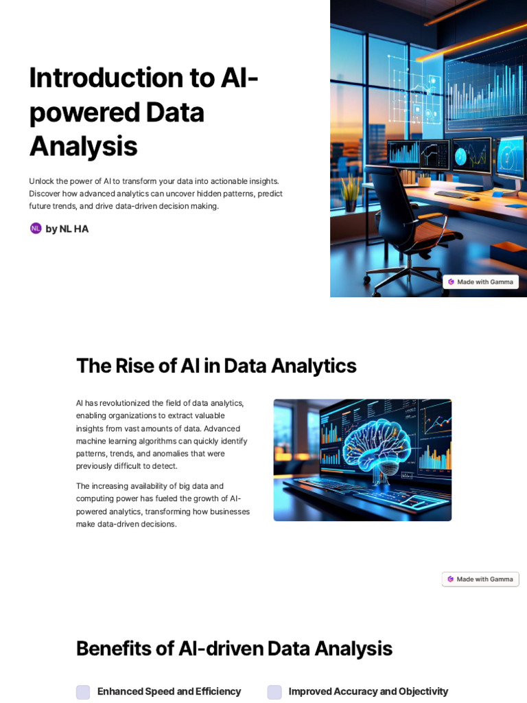Introduction To AI Powered Data Analysis | PDF | Artificial ...