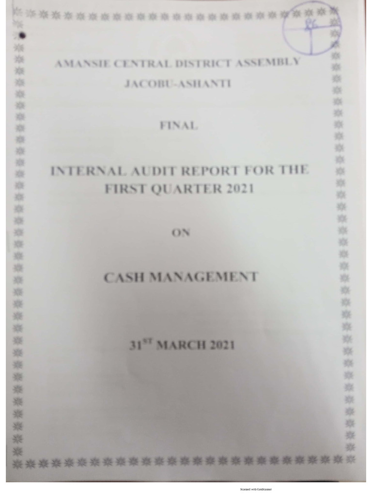 2021 Internal Audit Report 1ST QTR | PDF