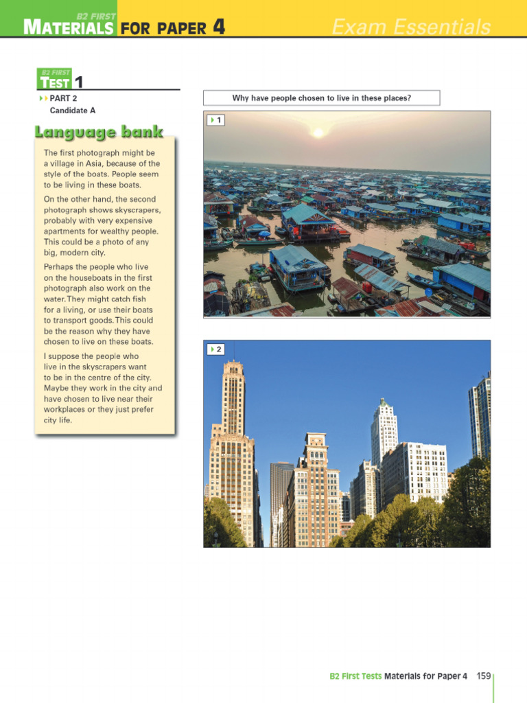 Exam Essentials PTs FCE Speaking Material (All Units) | PDF