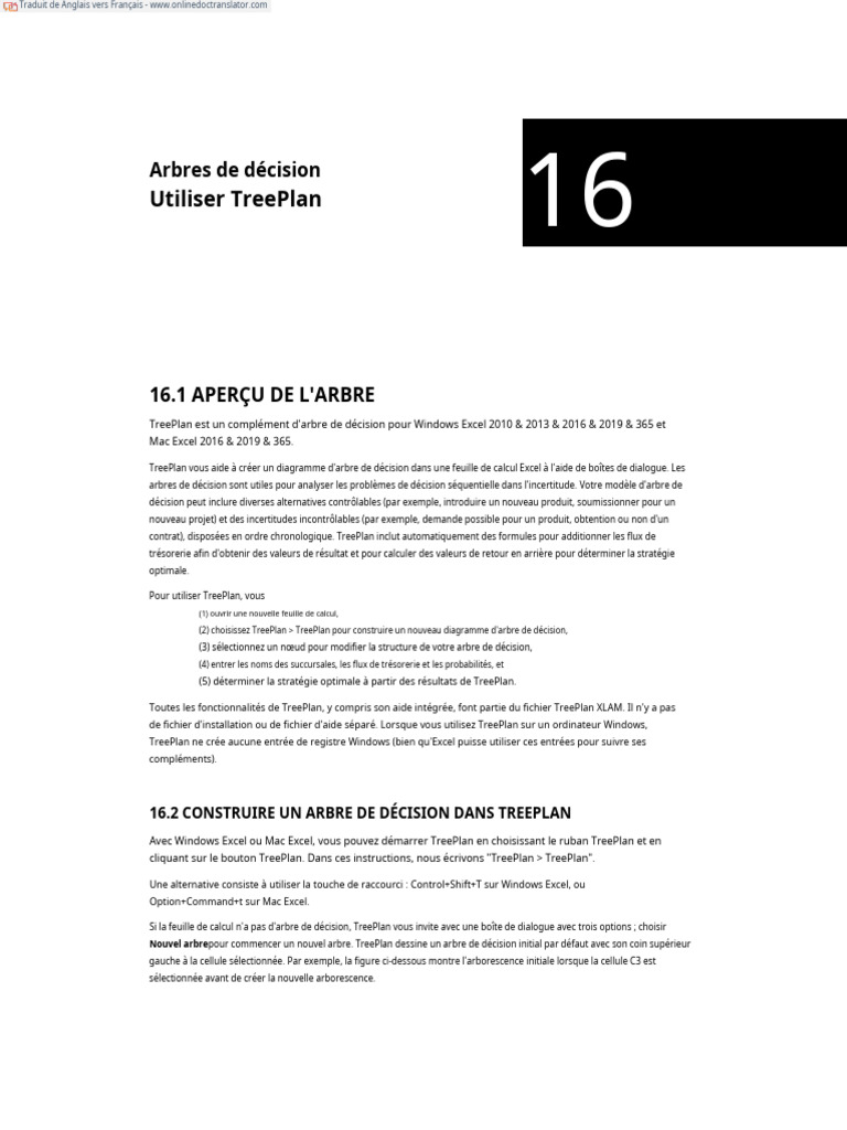 Créer des arbres de décision avec TreePlan | PDF | Microsoft Excel ...