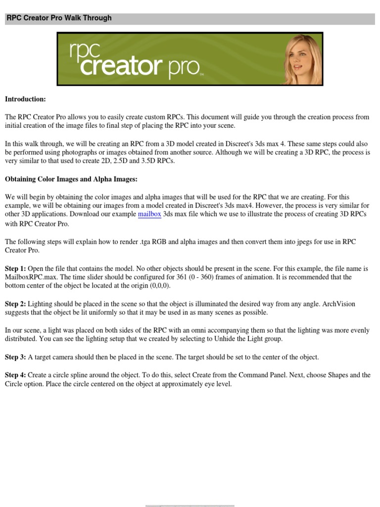 RPC Creator Pro Walk Through: Mailbox | PDF | Adobe Photoshop | Icon ...