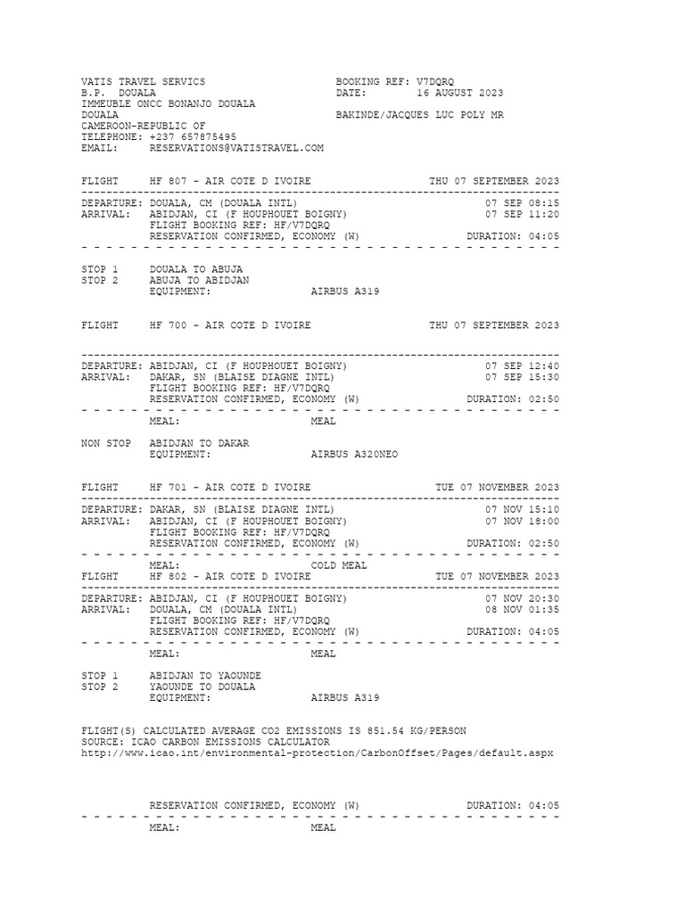 1 Booking Ref | PDF | Environmental Issues With Fossil Fuels | Aviation