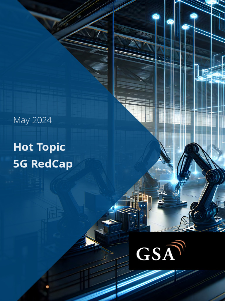 GSA-Hot Topic 5G RedCap May 2024 | PDF | Internet Of Things | Wireless