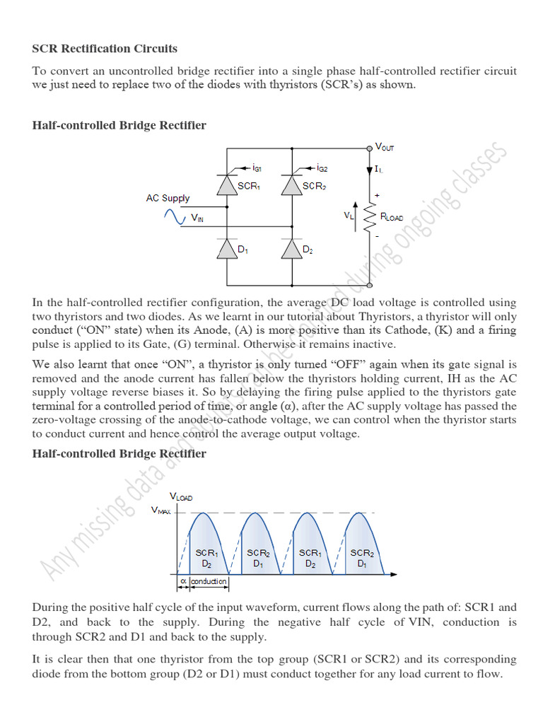 SCR Rectifiers IV | PDF | Rectifier | Electricity