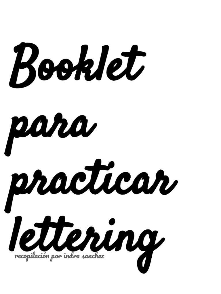 Plantillas para Practicar Lettering | PDF