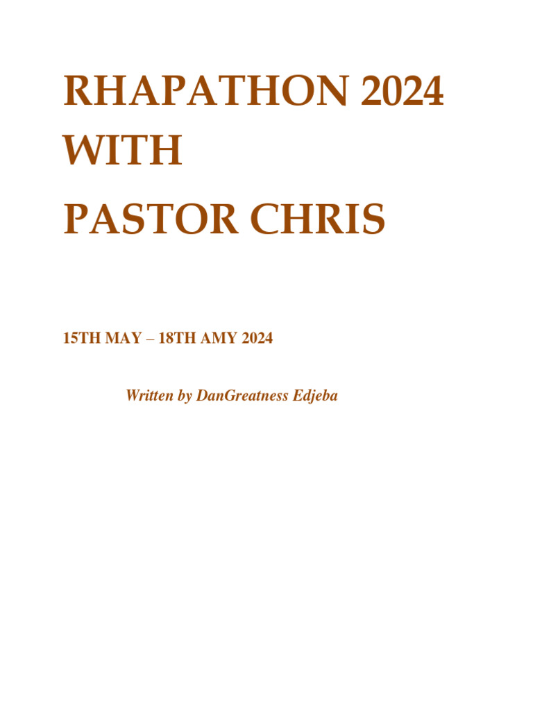 Rhapathon 2024 Notes | Download Free PDF | Logos (Christianity) | Jesus