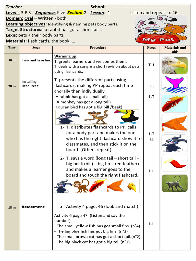 3PS Sequence Five Section 2 | PDF | Flashcard | Learning