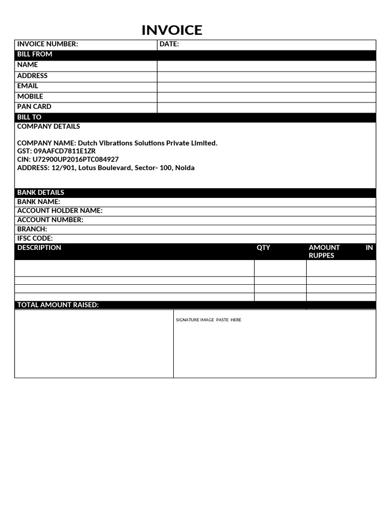 Sample of Invoice | PDF